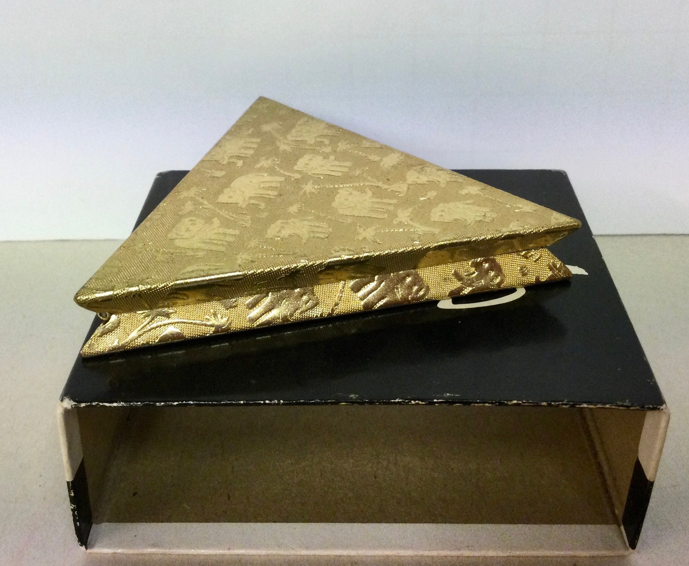 Vintage Faberge Triangle Elephant Rajah Powder Compact Refill | Etsy