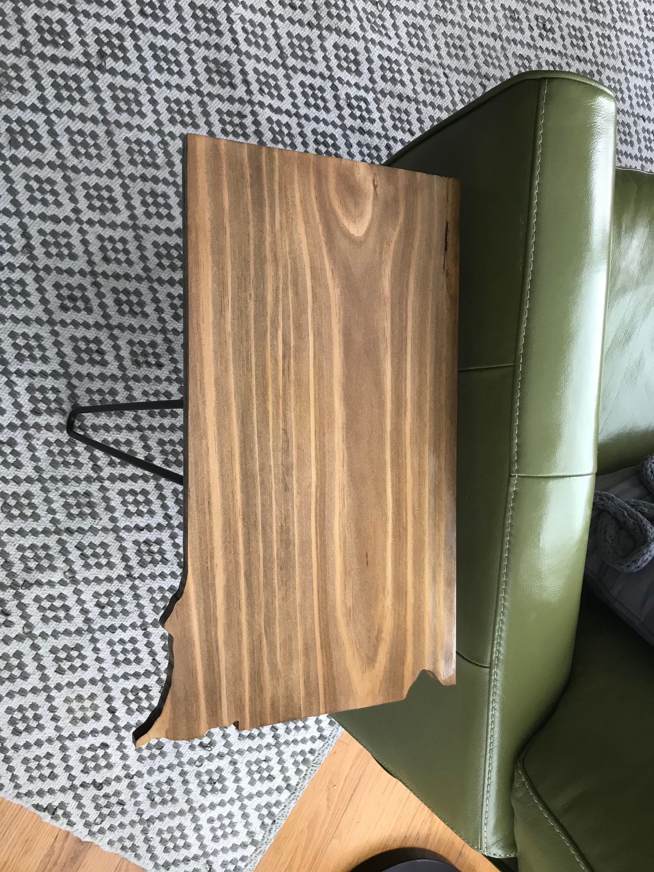 Wood South Dakota Shaped Side Table | Etsy