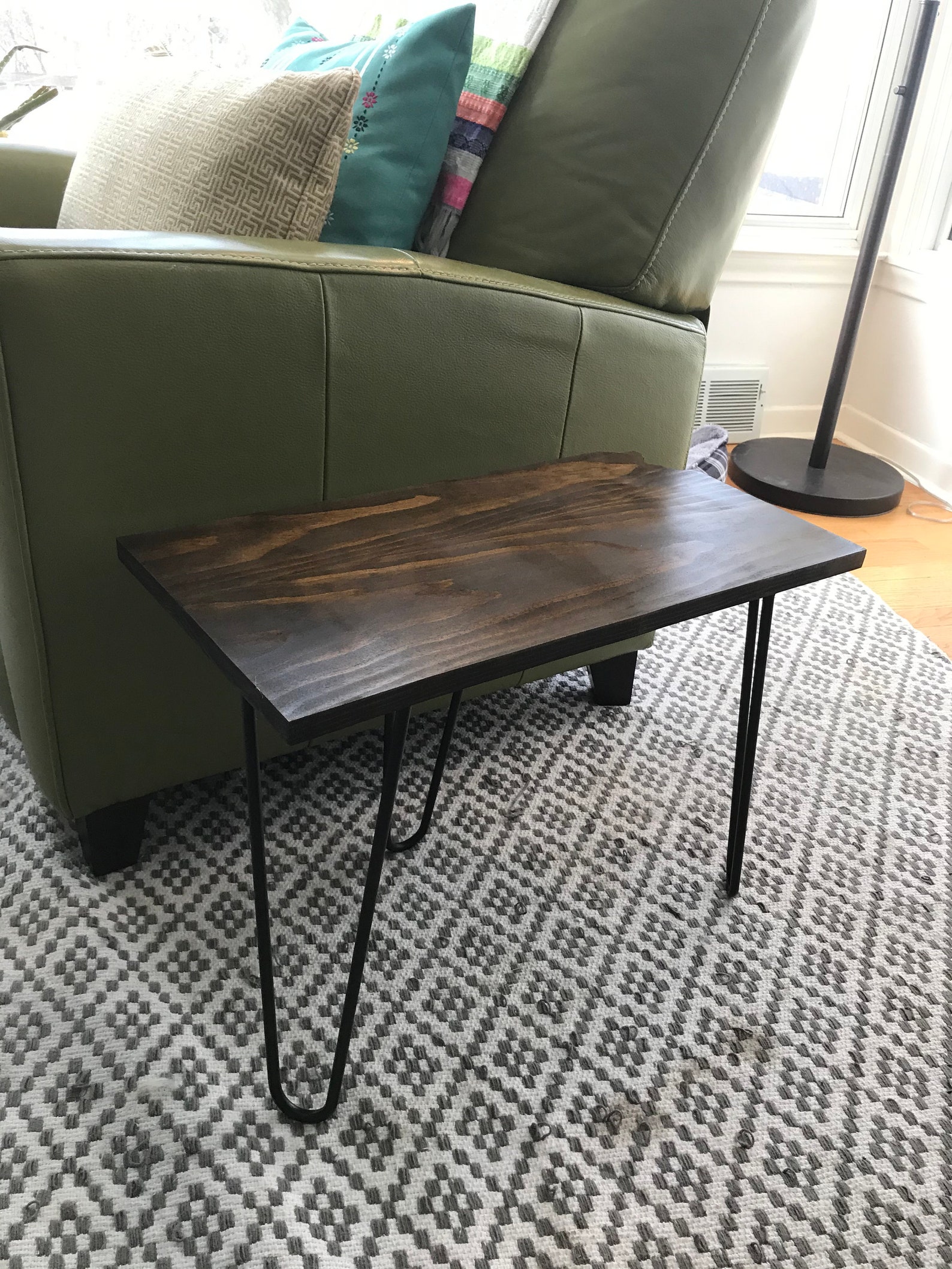 Wood Kansas Shaped Side Table - Etsy