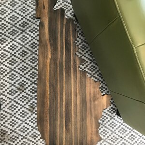 Wood Kentucky Shaped Side Table - Etsy