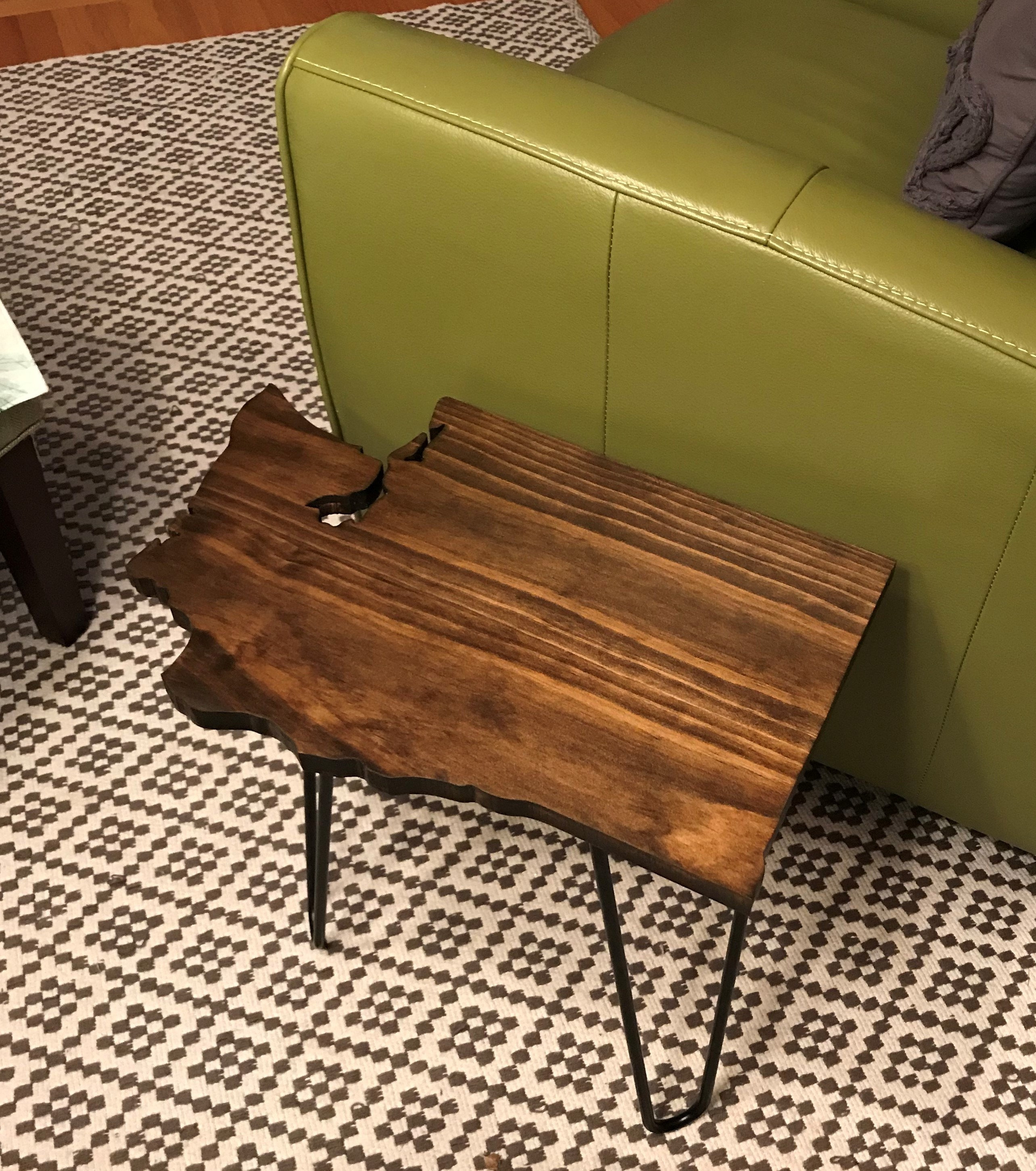 Wood Washington Shaped Side Table - Etsy