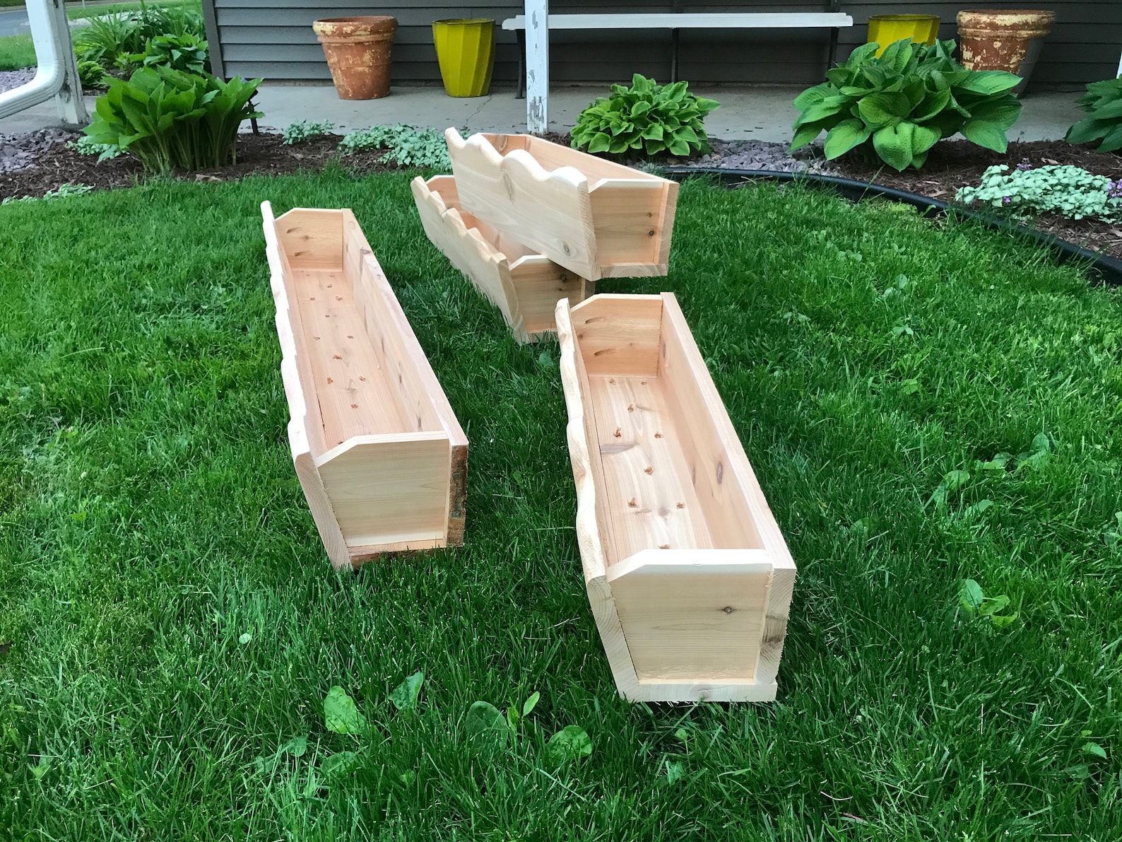 Cedar Window Box Planters - Etsy