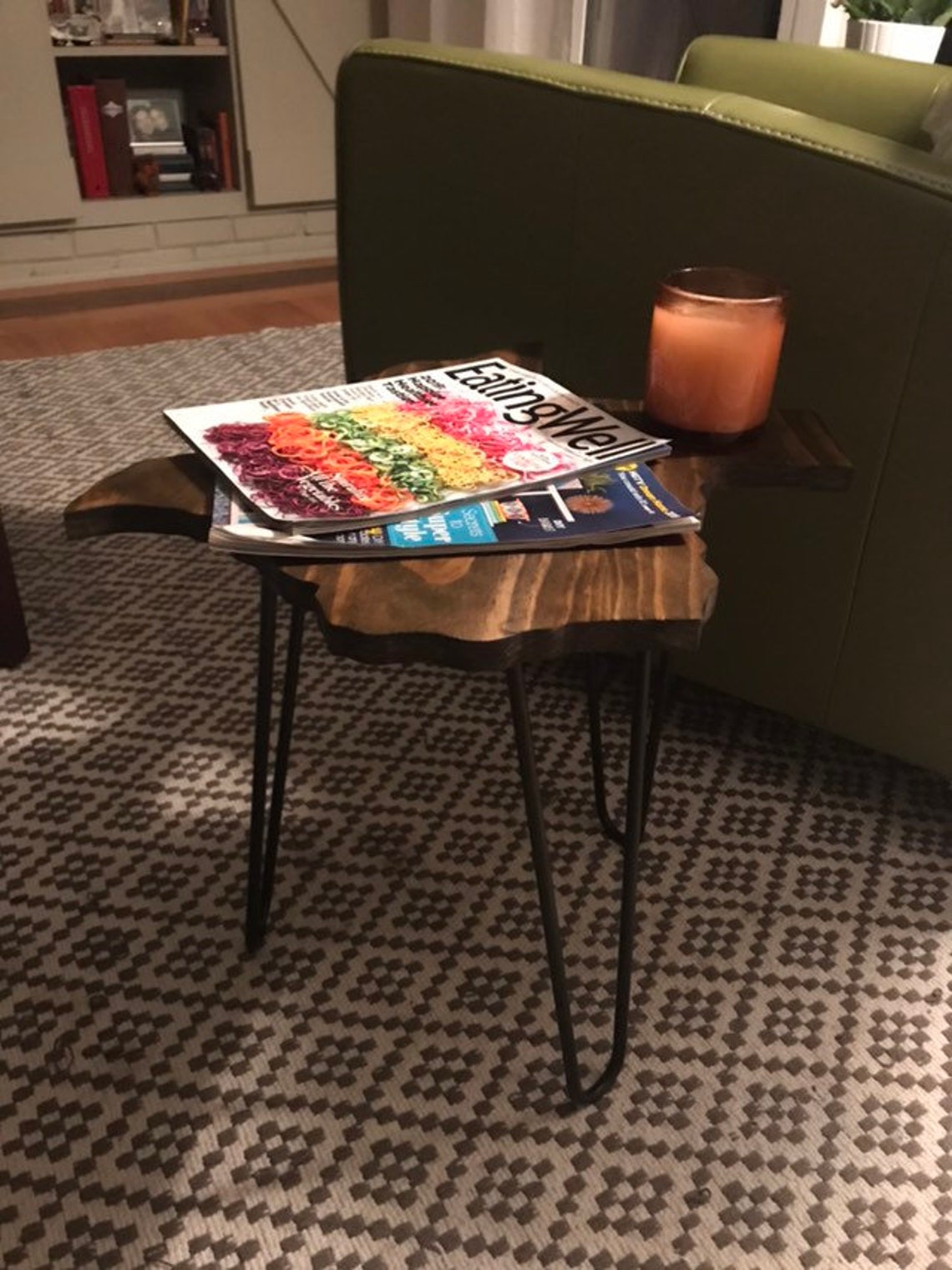 Wood Texas Shaped Side Table | Etsy