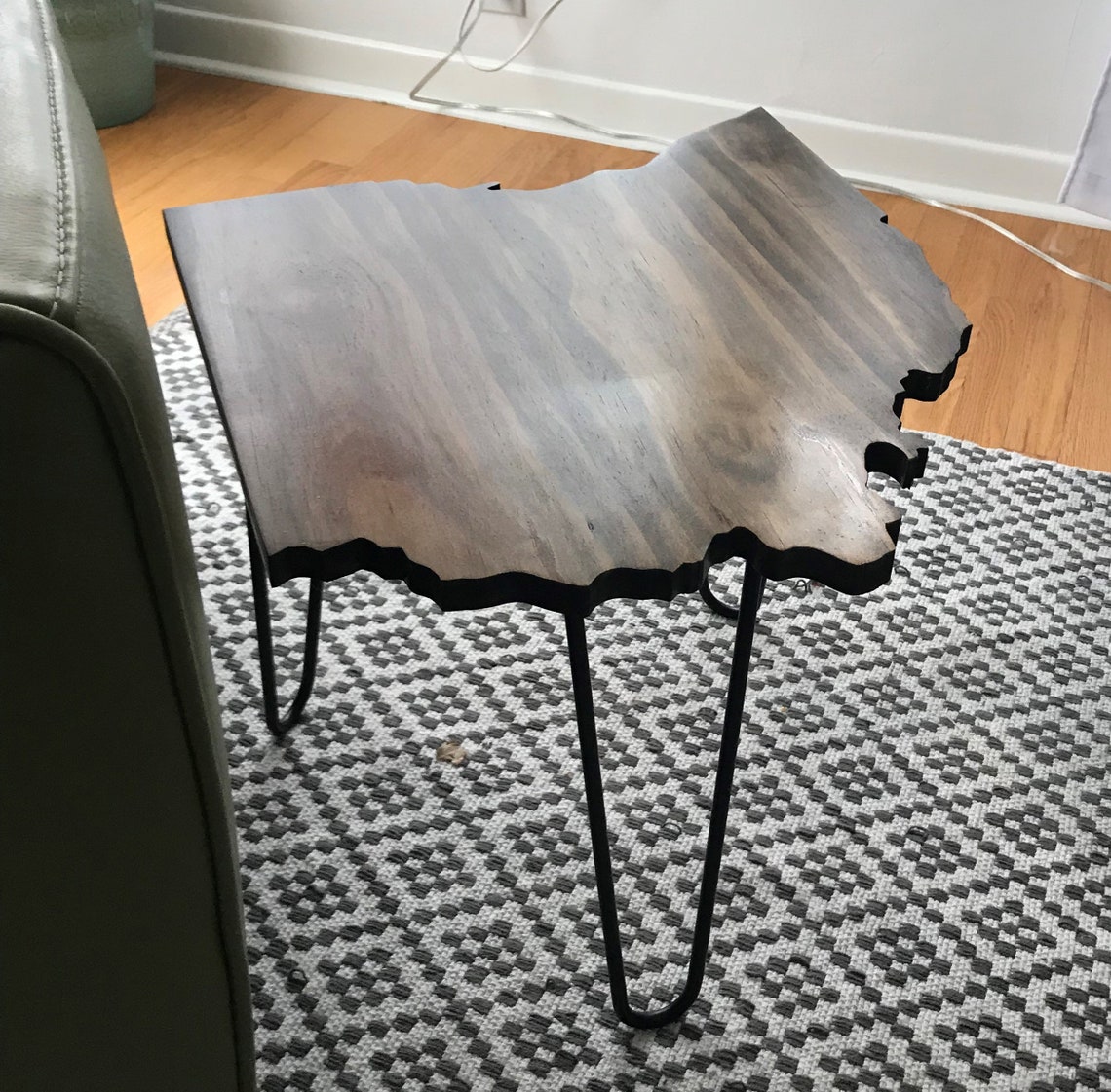 Wood Ohio Shaped Side Table - Etsy