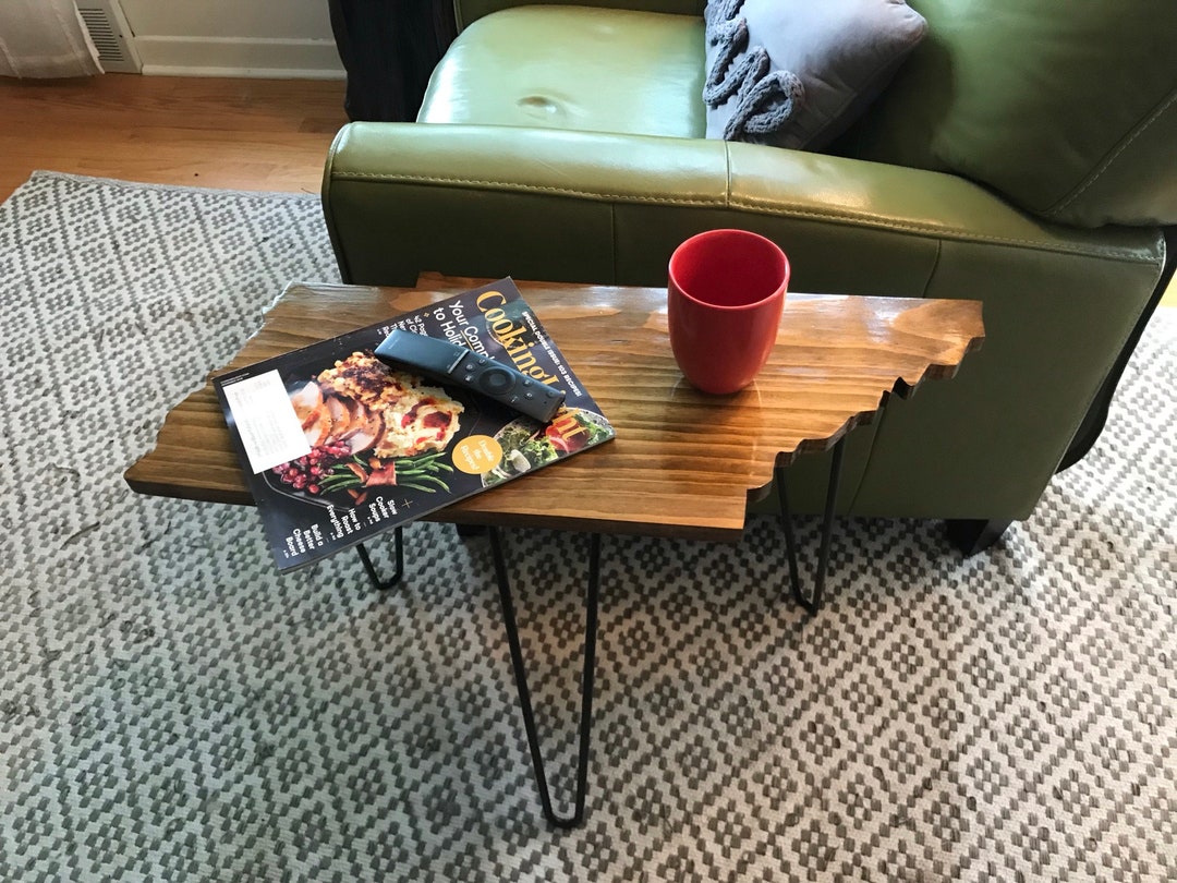 Wood Tennessee Shaped Side Table - Etsy