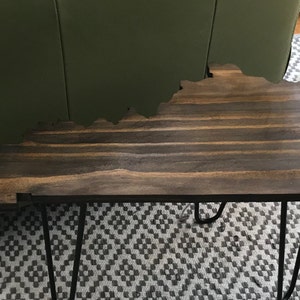 Wood Kentucky Shaped Side Table - Etsy