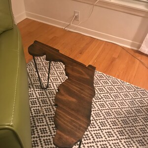 Wood Florida Shaped Side Table - Etsy