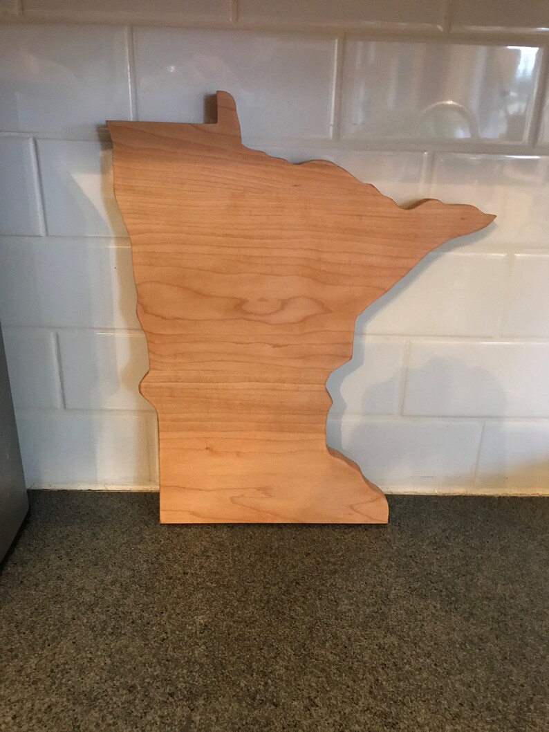 Minnesota Shaped Maple Cutting Board - Etsy