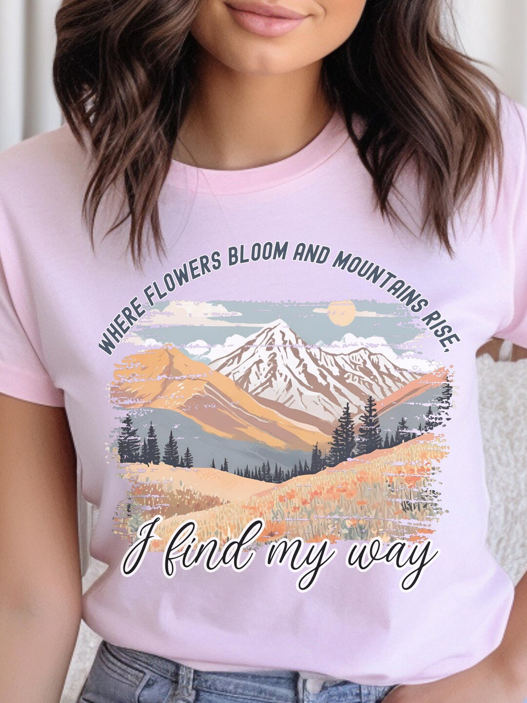 Positive Mountains Quote PNG, Faith Moves Mountains, Meadows Flowers ...