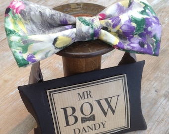 Dapper Bow Tie in Burnt Orange. Sumptuous 100% Silk With Satin ...