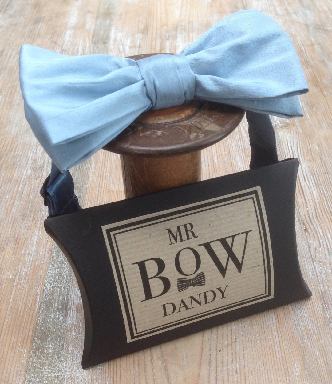 Dapper Bow Tie in Sky Blue. Sumptuous 100% Silk With Satin Adjustable ...