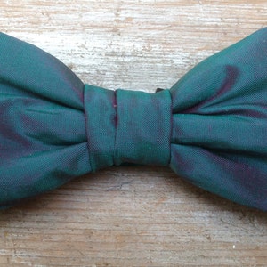 Dapper Bow Tie in Peacock. Sumptuous 100% Silk With Satin Adjustable ...