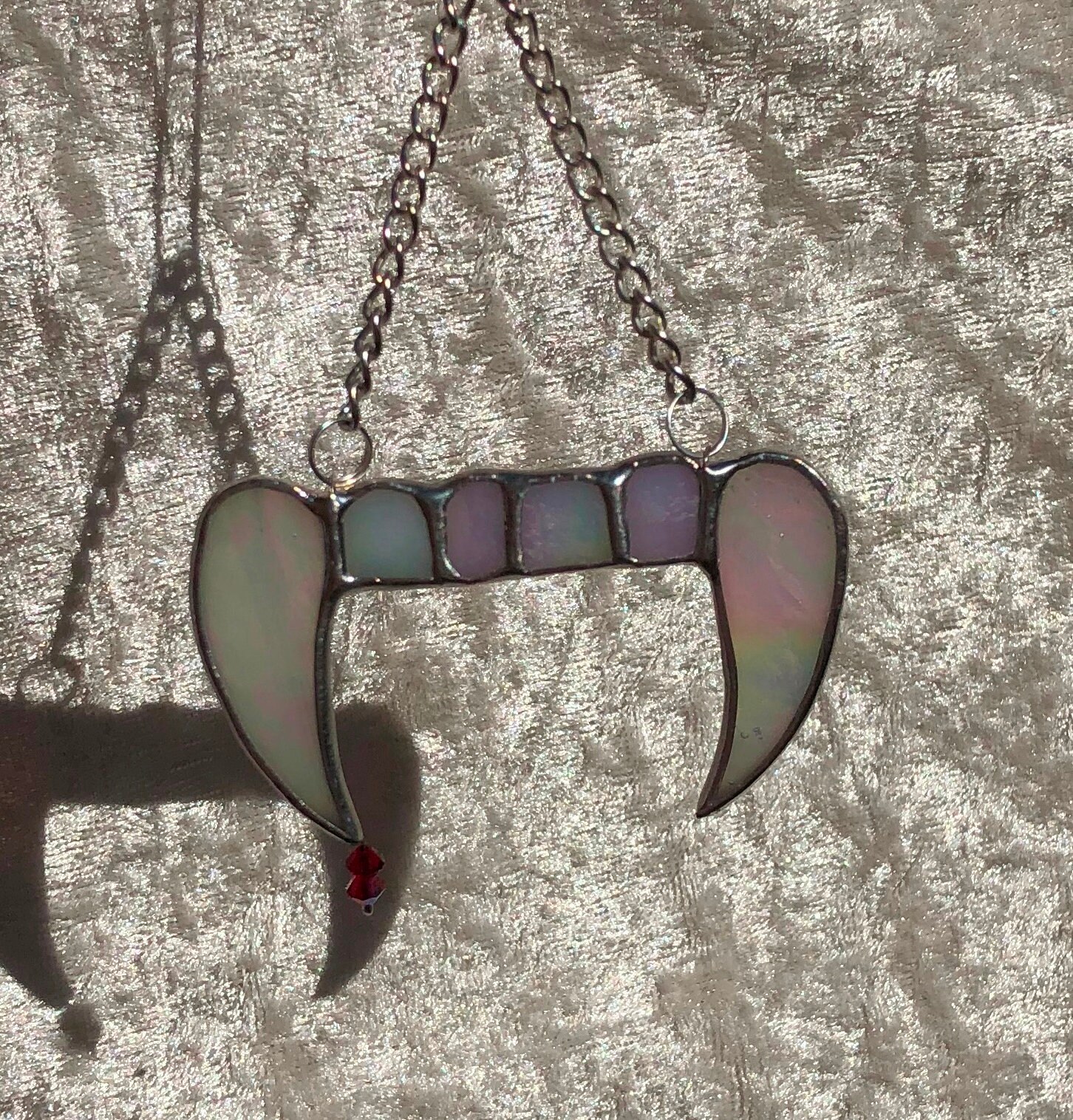 Stained Glass Fangs Swarovski Crystal 'blood' Drops - Etsy