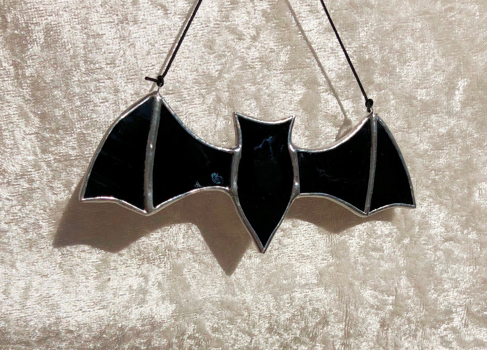 Black Bat Stained Glass Halloween Decoration Halloween Tree - Etsy UK