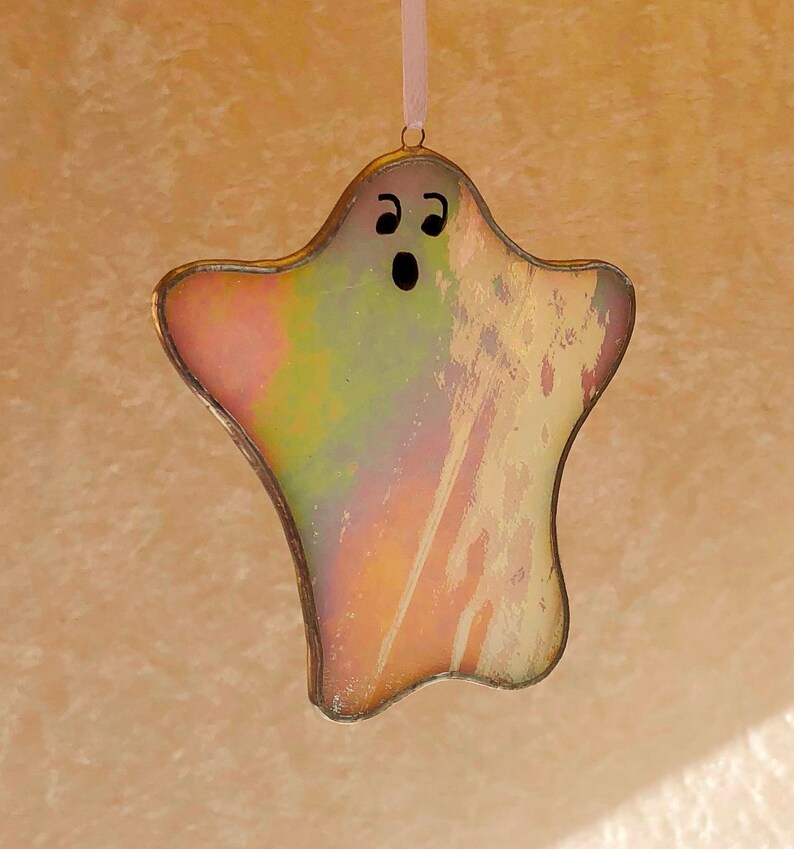 3 Ghosts Stained Glass Ghosts Halloween Decorations - Etsy