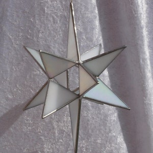North Star, Marsala, 12 Point Star, 3D, Stained Glass Star, Moravian ...