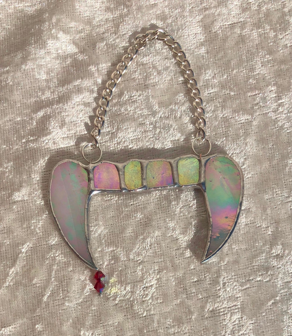 Stained Glass Fangs Swarovski Crystal 'blood' Drops - Etsy