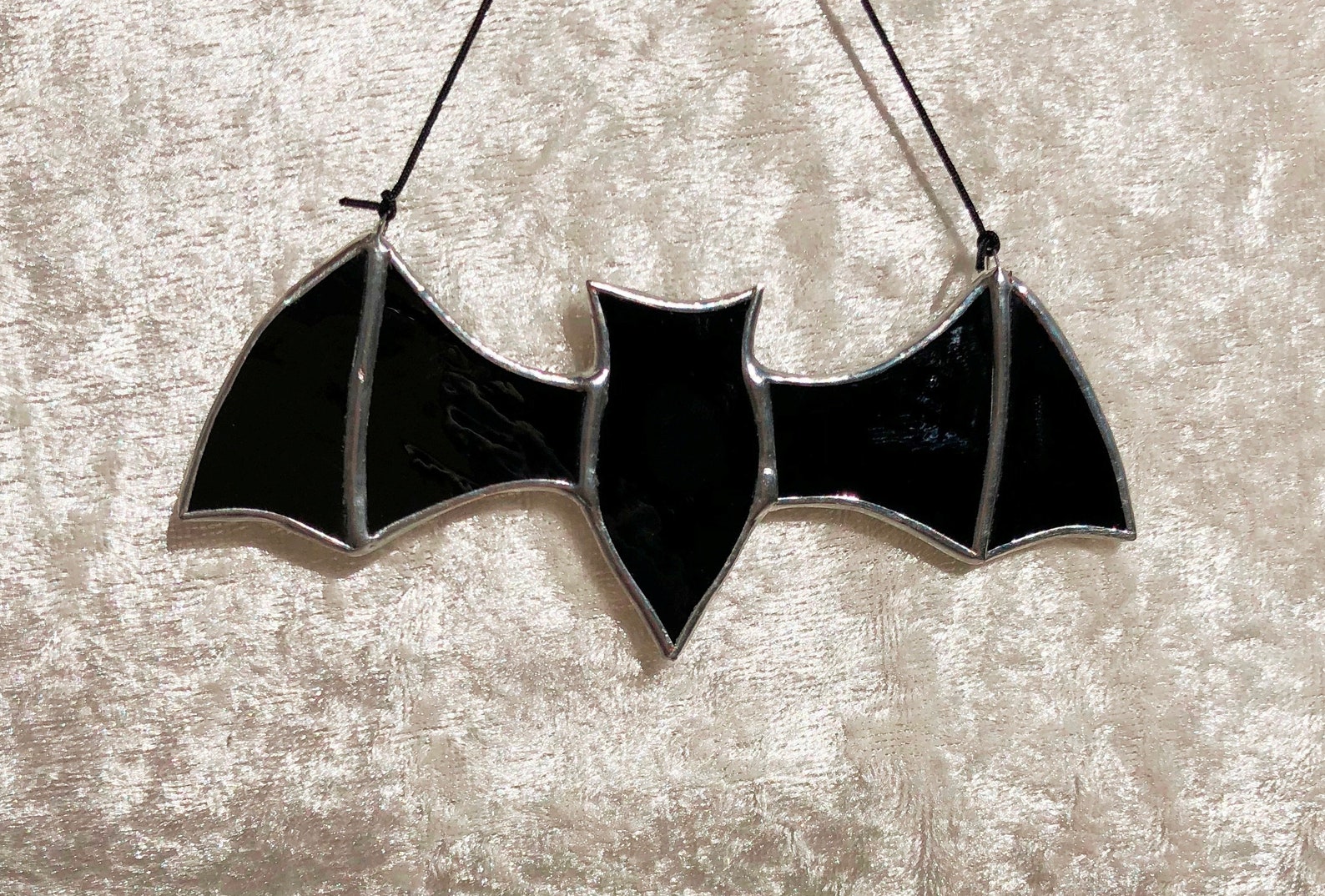 Black Bat Stained Glass Halloween Decoration Halloween Tree - Etsy UK