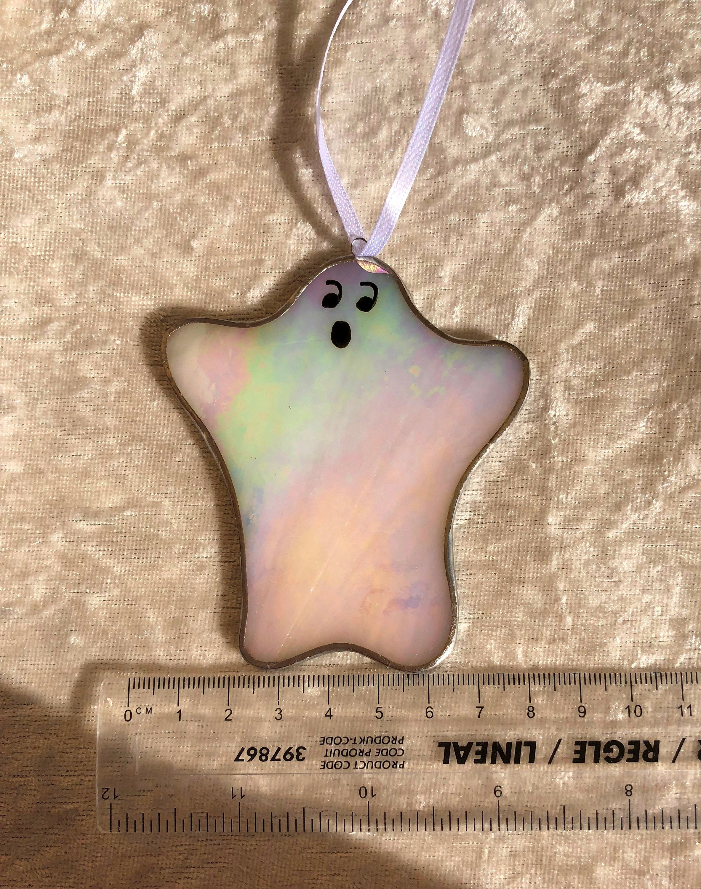 Ghost Stained Glass Ghost Halloween Decoration Halloween | Etsy