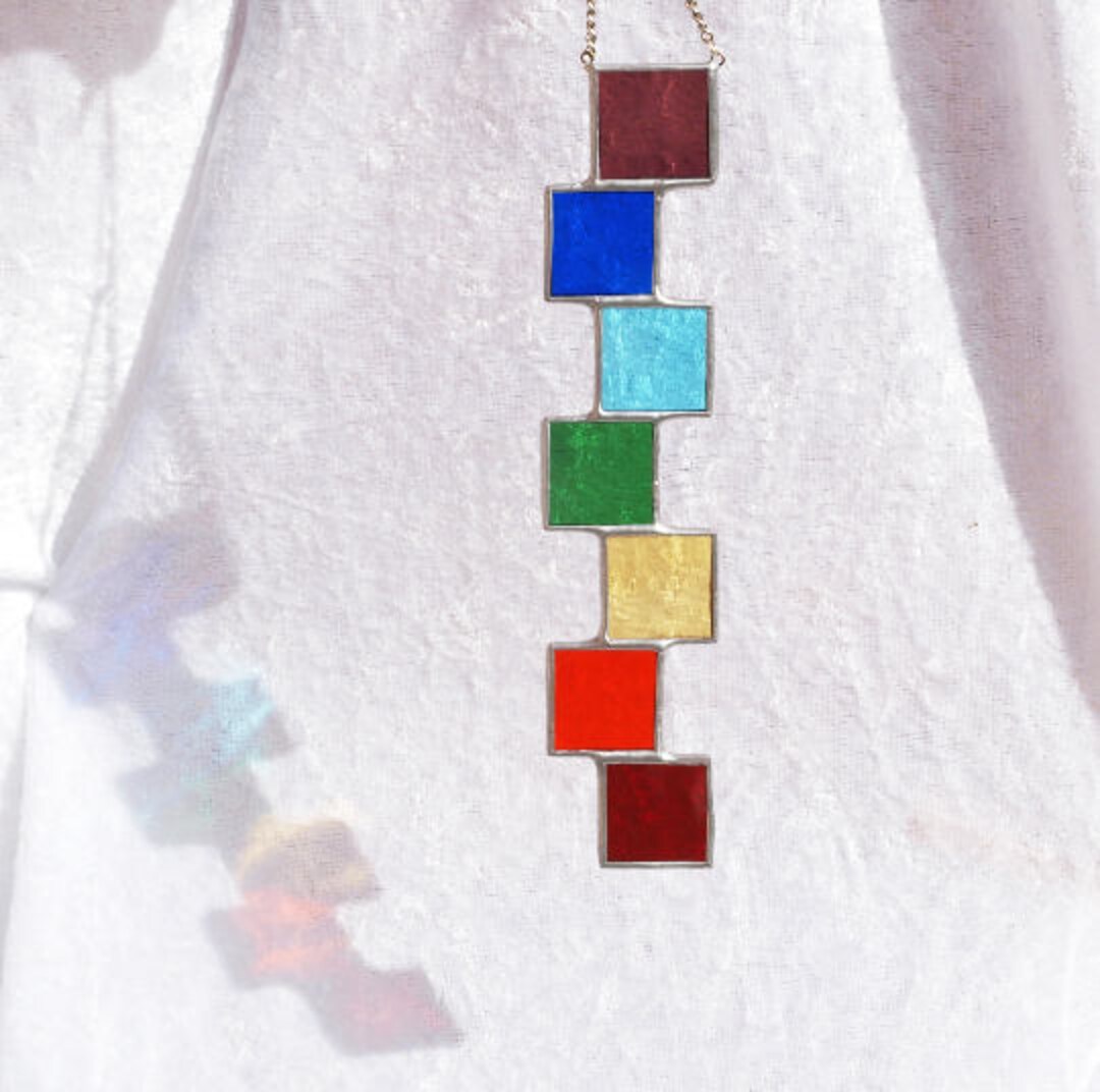 Yoga Decor, Chakra, Stained Glass Chakra, Reiki Healing, Meditation ...