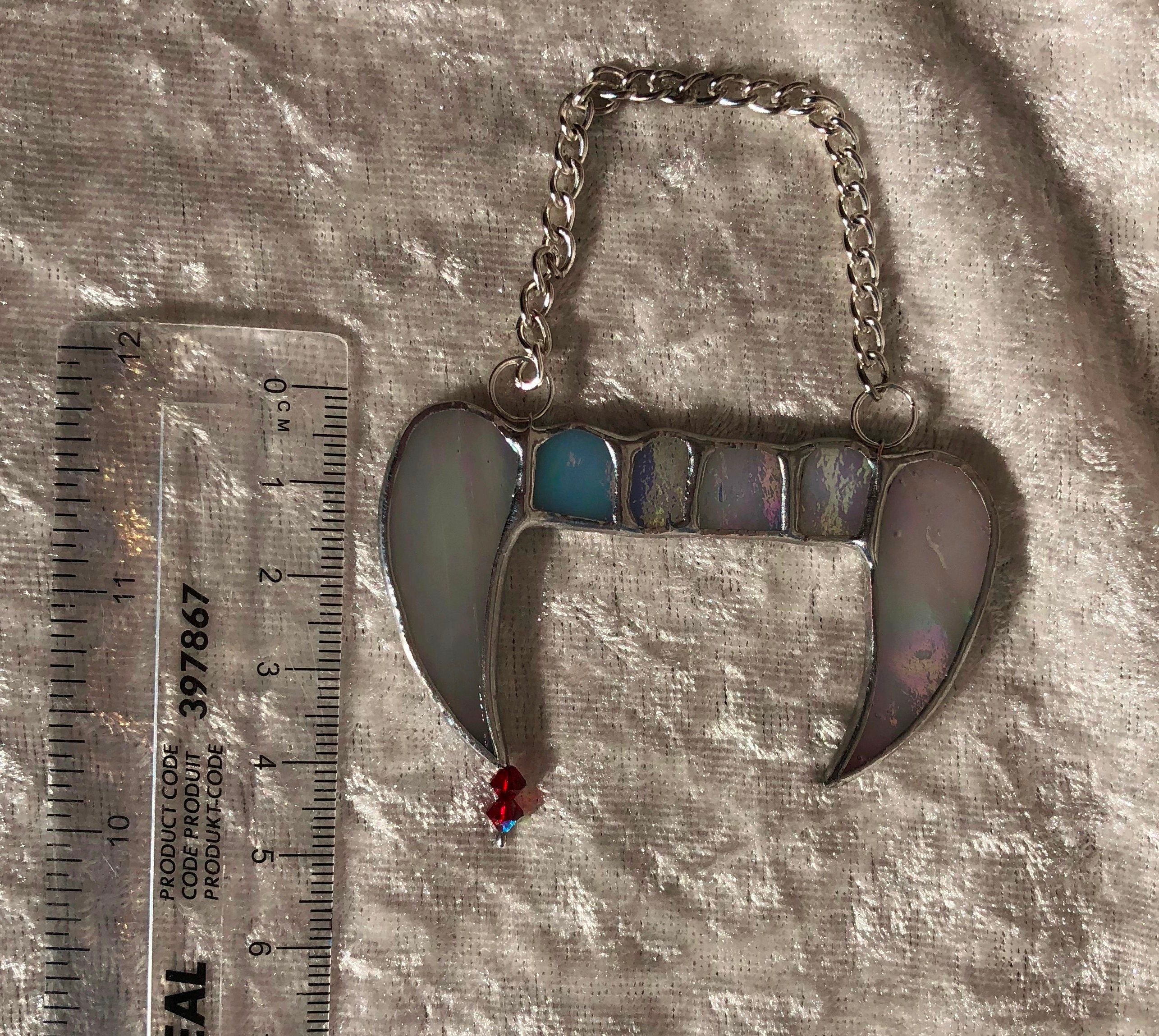 Stained Glass Fangs Swarovski Crystal 'blood' Drops - Etsy