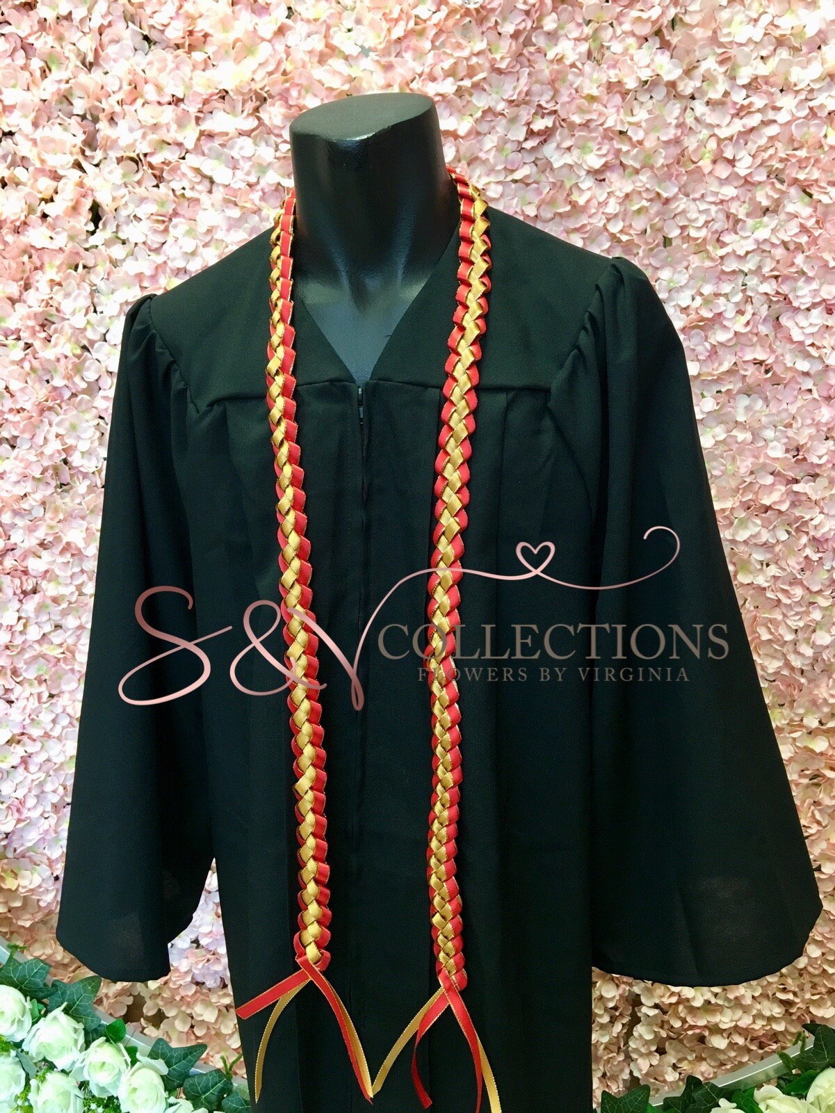 Braided 3/8 Ribbon Leis for Graduation-Pick your school | Etsy