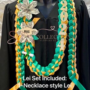 Graduation Ribbon Lei-custom Made With Your School Color~#098 - Etsy
