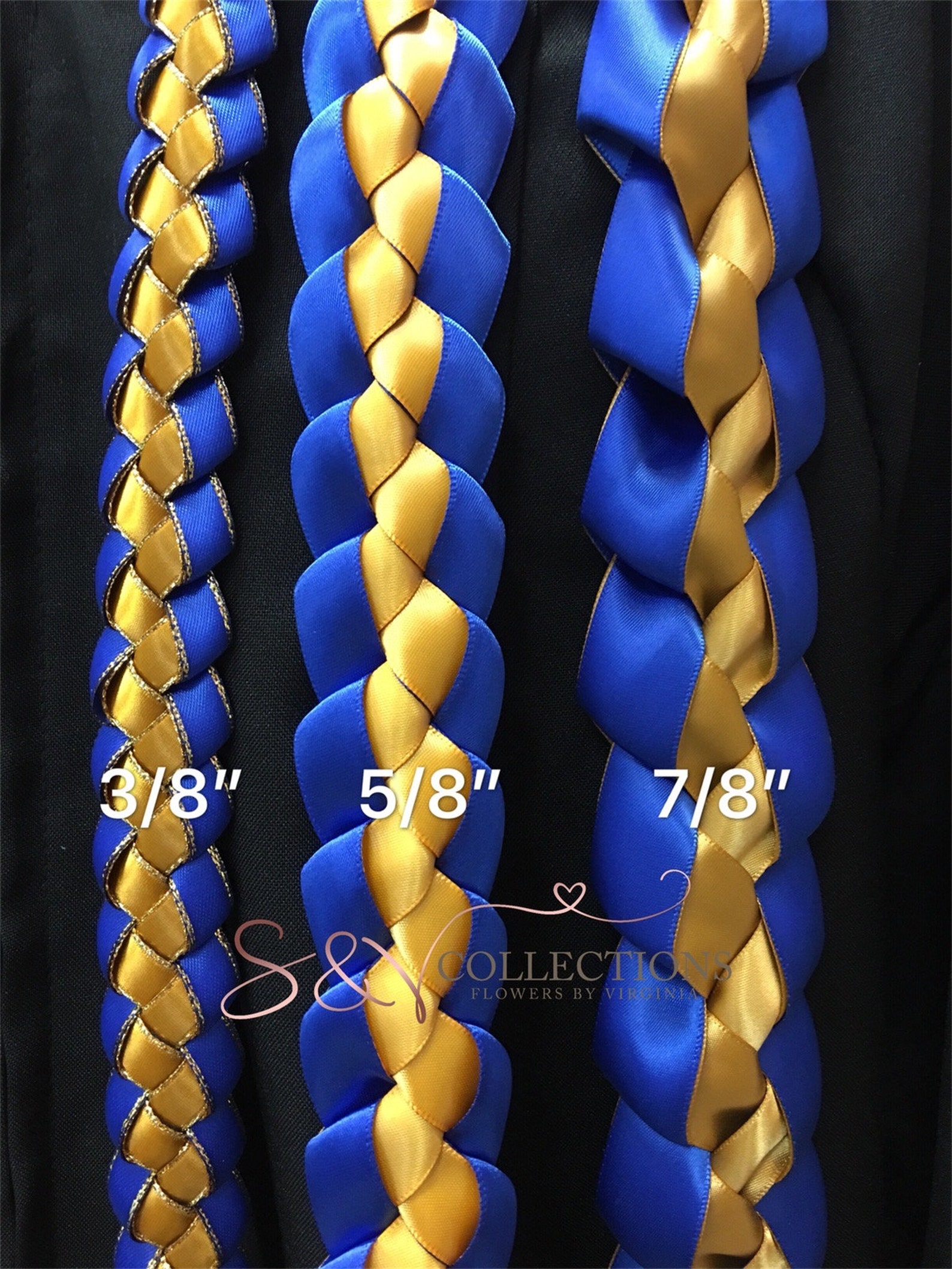 Braided 3/8 Ribbon Leis for Graduation-Pick your school | Etsy