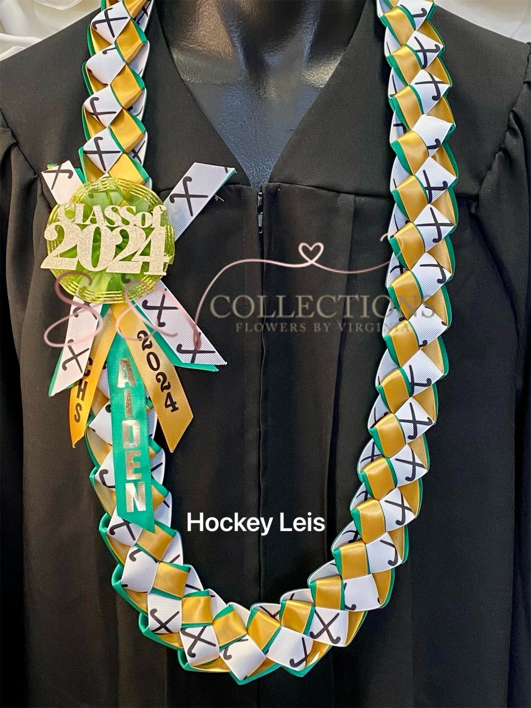 Hockey Ribbon Lei/graduation Leis/ Senior Night/sport Night/spirit Week ...