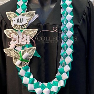 Ribbon Leis for Graduation/personalized Name/ School Colors #095 - Etsy