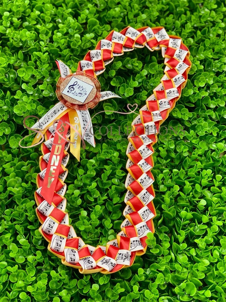 Music Ribbon Lei/graduation Leis/ Senior Night/sport Night/spirit Week ...