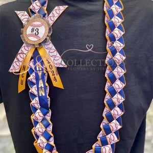Baseball Ribbon Lei - Graduation, Senior Night Gift - Etsy