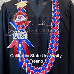California State University, CSU Personalized Ribbon Leis/ Graduation ...