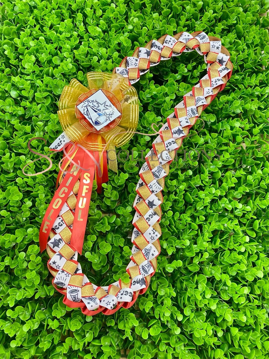 Premium Cheer Leaders Ribbon Lei/ Homecoming/ Senior Night/sport Night ...