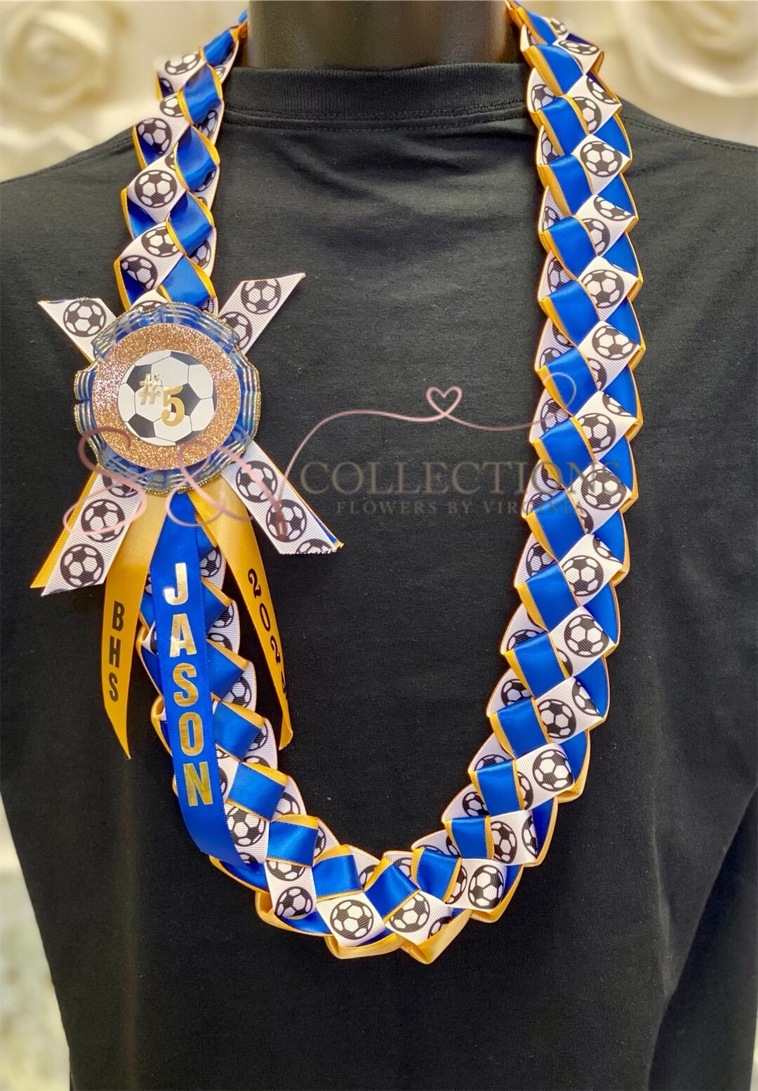 Soccer Ribbon Lei/graduation Leis/ Senior Night/sport Night/spirit Week ...