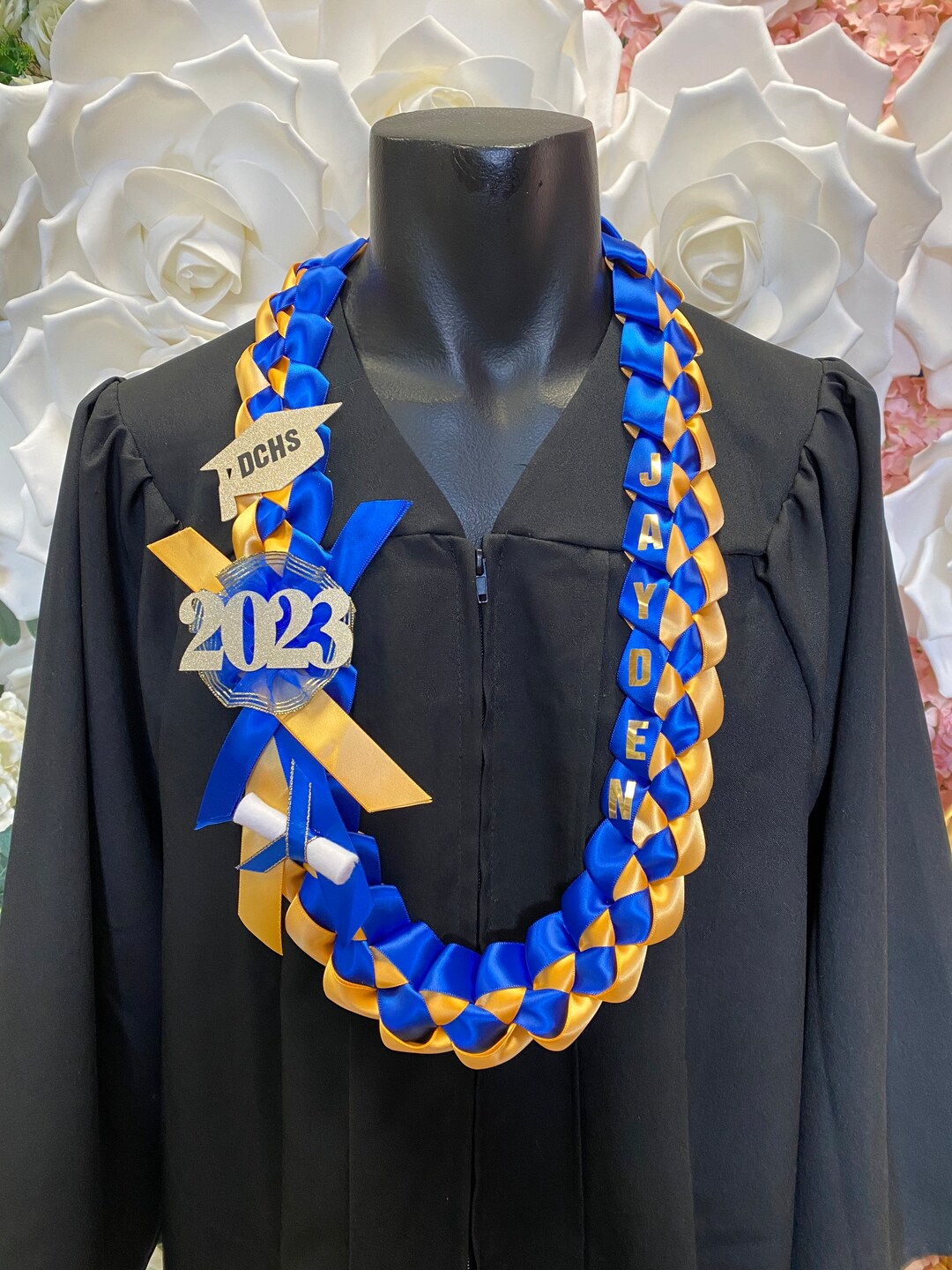 Braided 7/8 Ribbon Leis for Graduation/personalized - Etsy