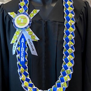 Softball Ribbon Lei/graduation Lei/senior Night/sport Night/spirit Week ...