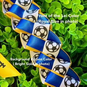 Soccer Ribbon Lei/graduation Leis/ Senior Night/sport Night/spirit Week ...