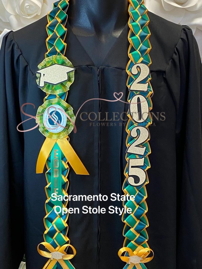 California State University, CSU Personalized Ribbon Leis/ Graduation ...
