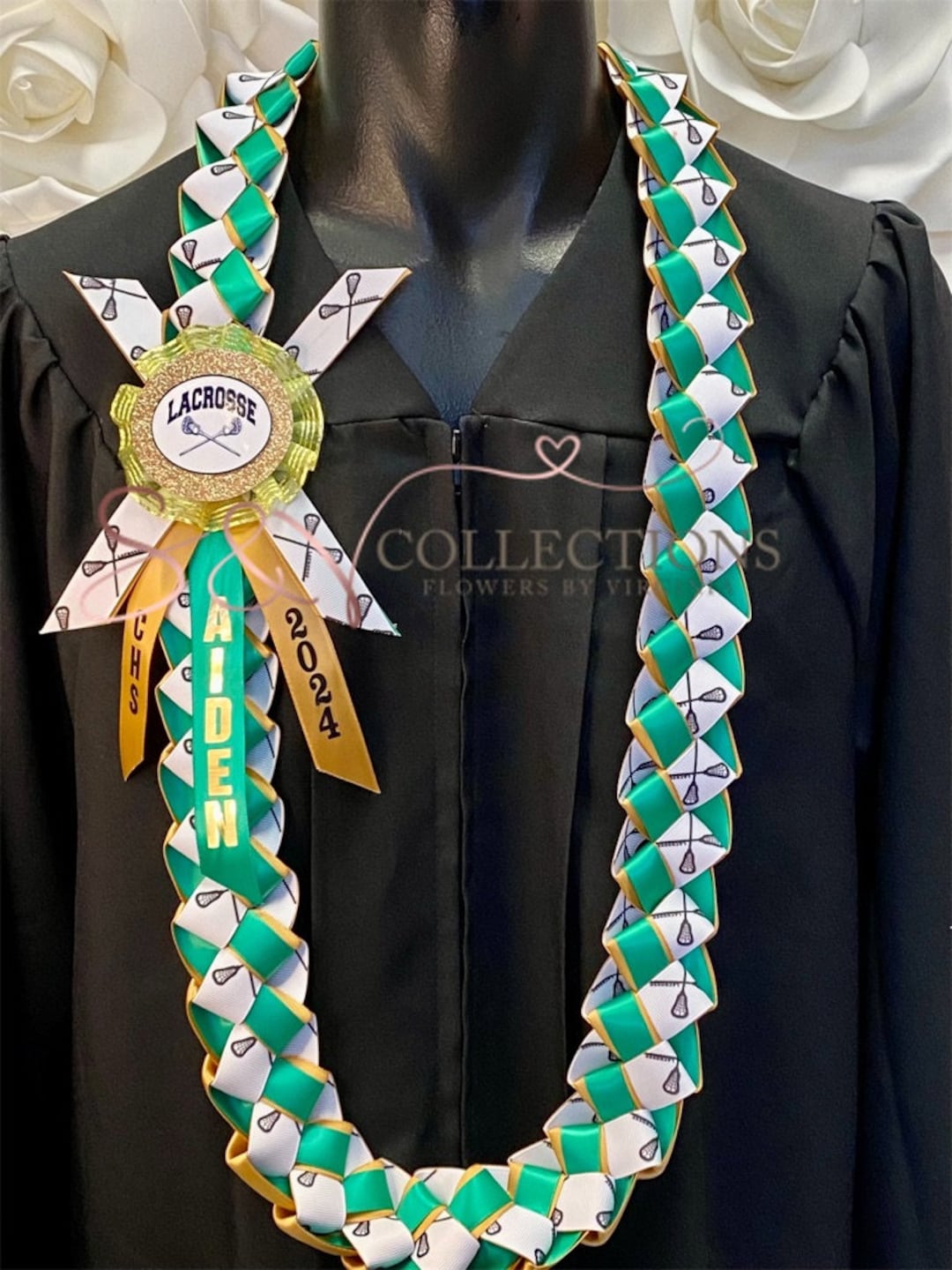 Lacrosse Ribbon Lei/graduation Leis/ Senior Night/sport Night/spirit ...