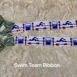 Swimmer/swim Team Ribbon Lei//graduation Leis/senior Night/sport Night ...