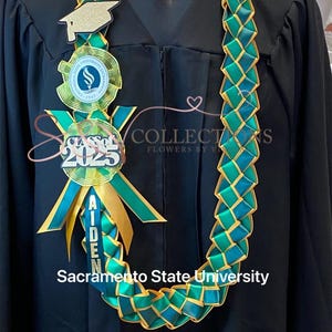California State University, CSU Personalized Ribbon Leis/ Graduation ...