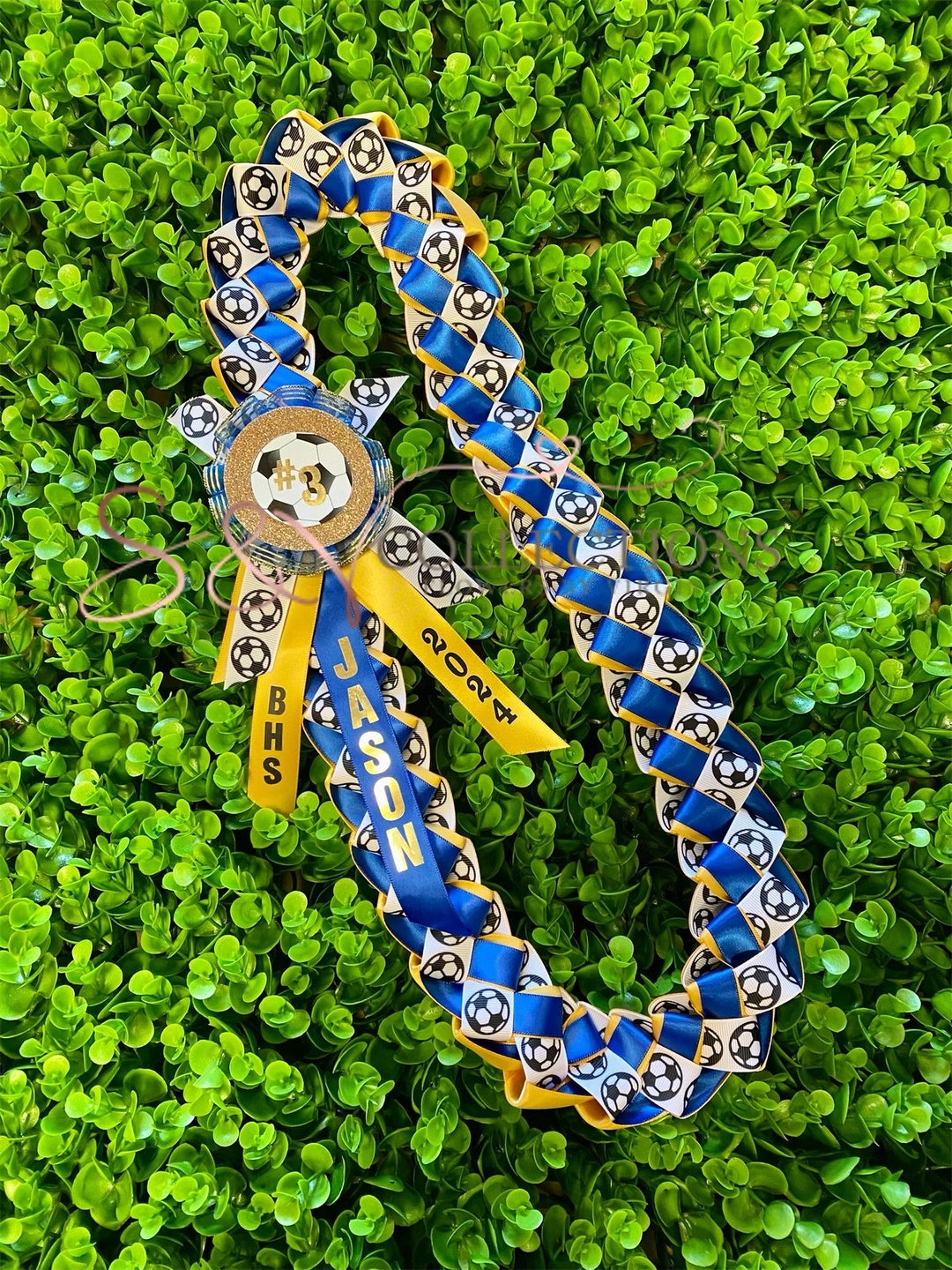 Soccer Ribbon Lei/graduation Leis/ Senior Night/sport Night/spirit Week ...