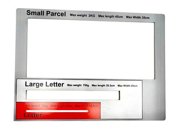 Postal Template Letter Large Letter and Small Size Guide - Etsy UK