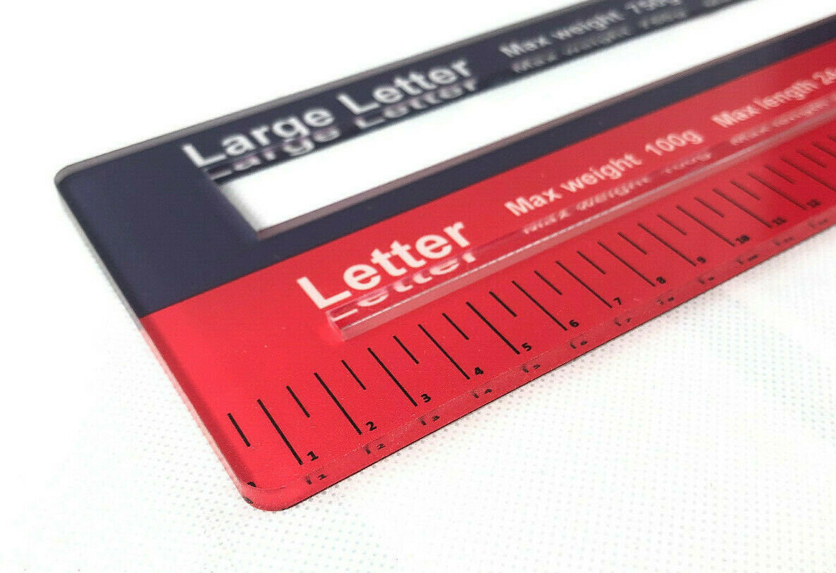 Postal Template letter large Letter And Small Size Guide | Etsy