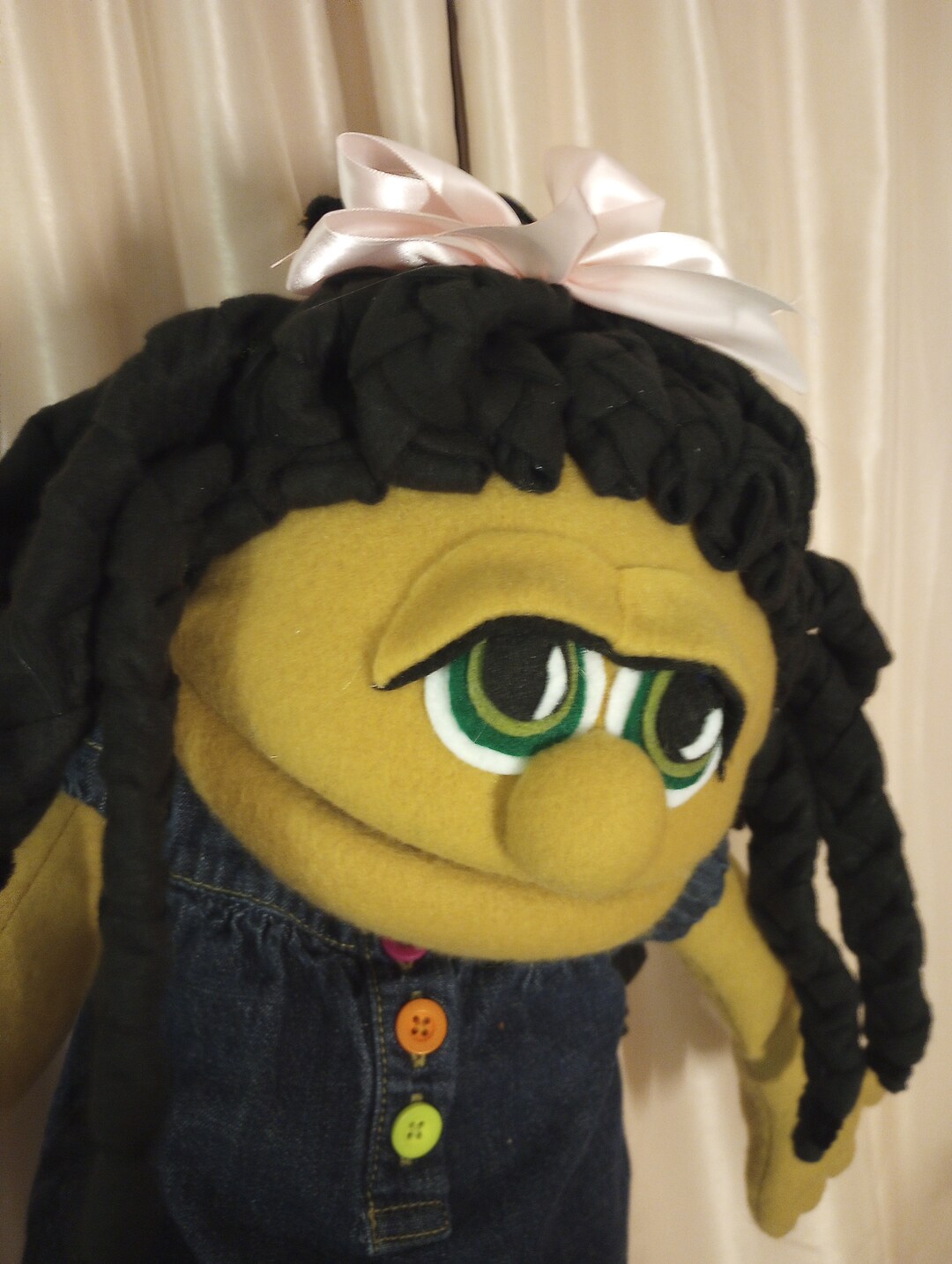OOAK Beginner Performance Girl With Braids Puppet - Etsy
