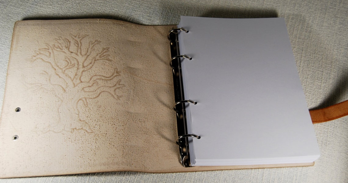 Tree Leather Journal Handmade Personalized Journal Brown - Etsy