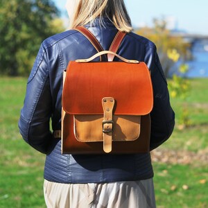 Handmade Leather Backpack | Leather Rucksack | Womens Backpack | Mens ...