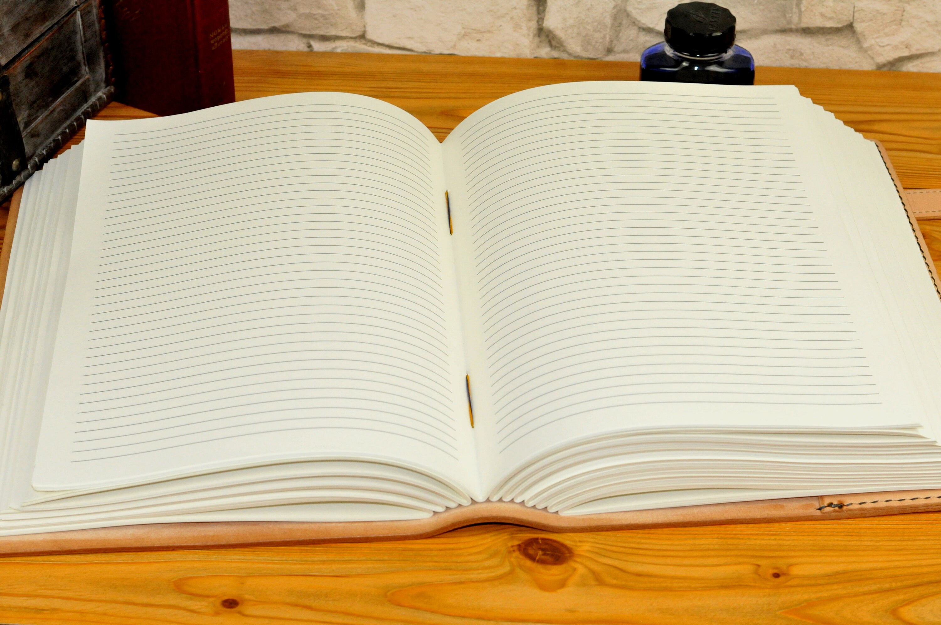 Wolf Journal Large Leather Journal A4 Custom Journal - Etsy