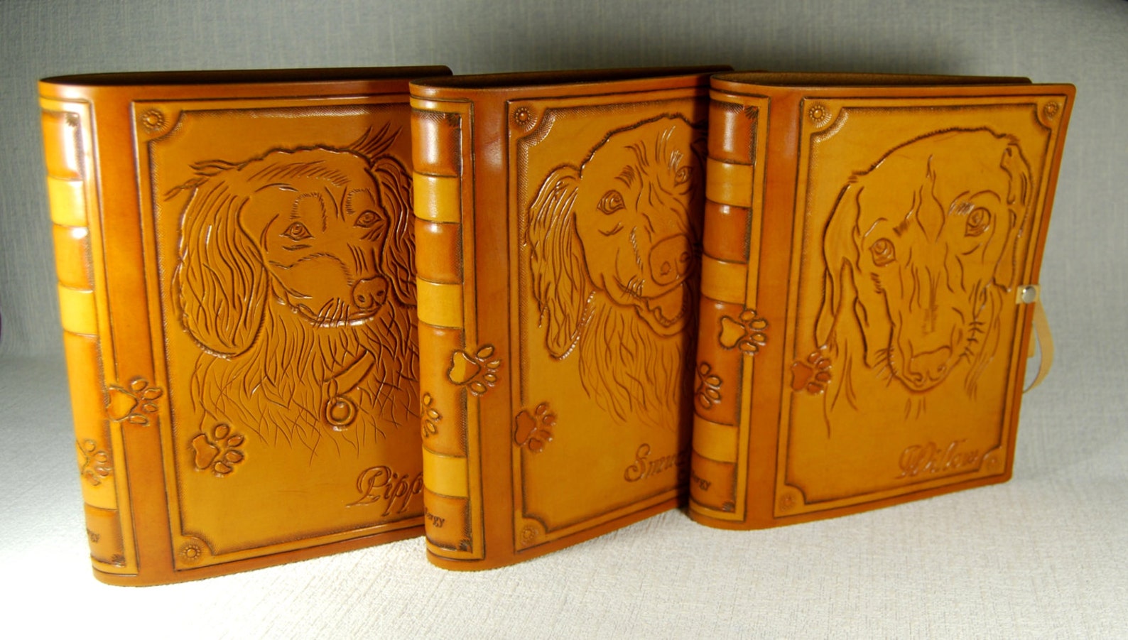 Custom Dog Leather Journal Pet Journal Personalized Journal | Etsy